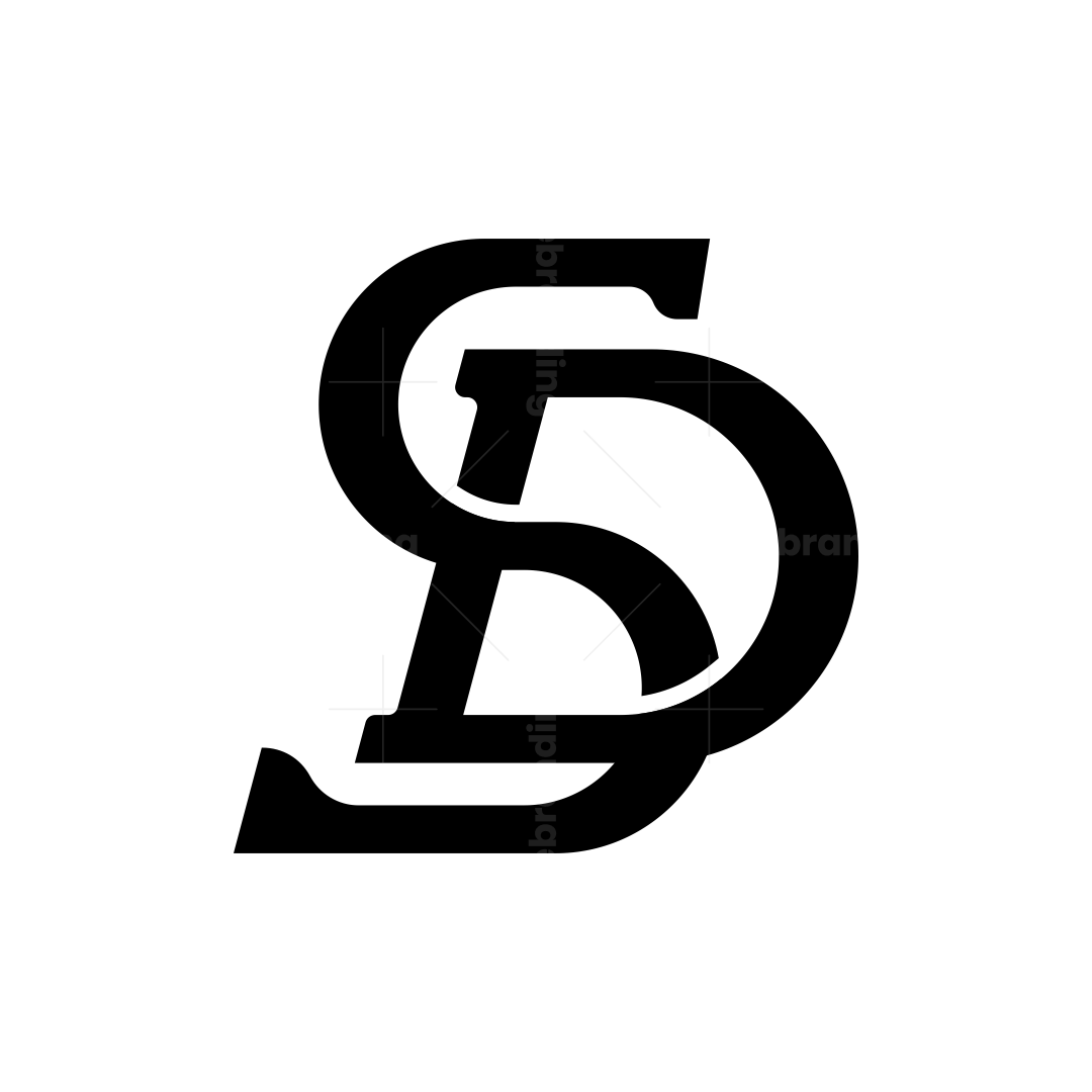 Monogram Initial Letter S D logo | Scalebranding
