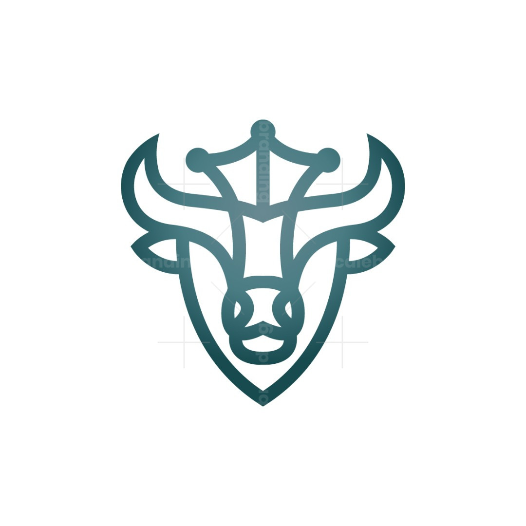 Royal Bison Logo Crown Buffalo Logo | Scalebranding