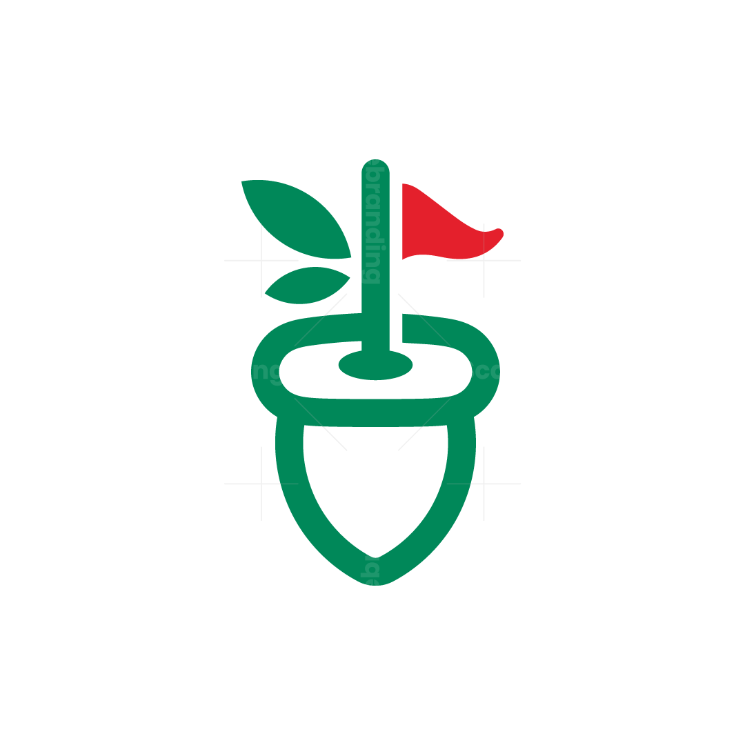 Acorn with golf flag logo | Scalebranding