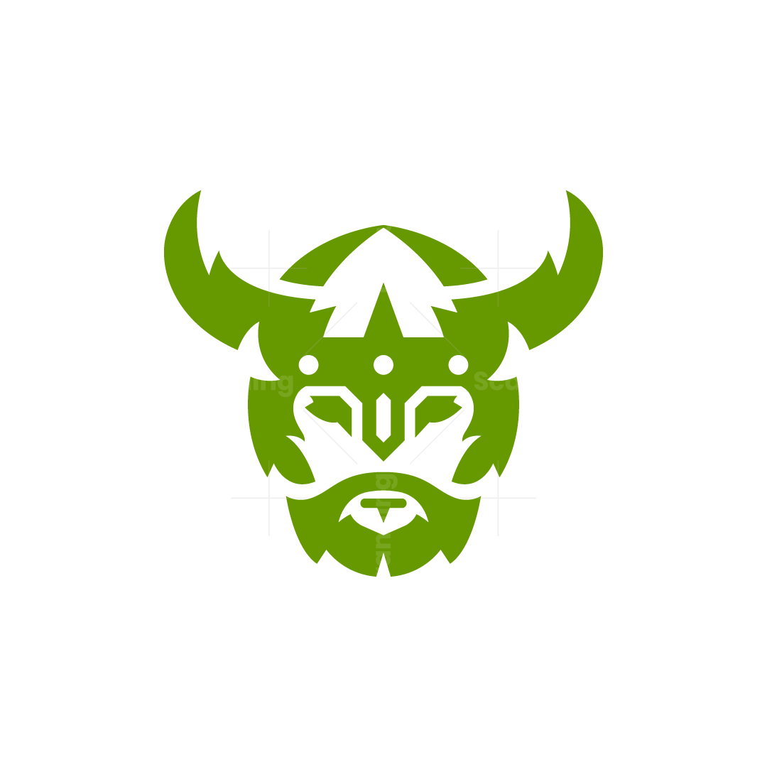 The Viking Head Logo Simple Viking Logo | Scalebranding