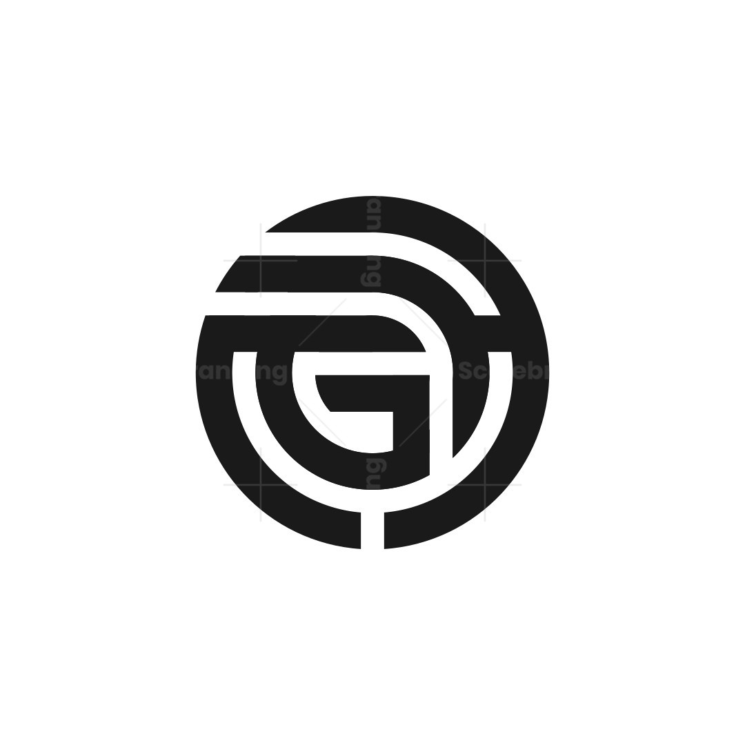 GH Circle Monogram Logo Design | Scalebranding
