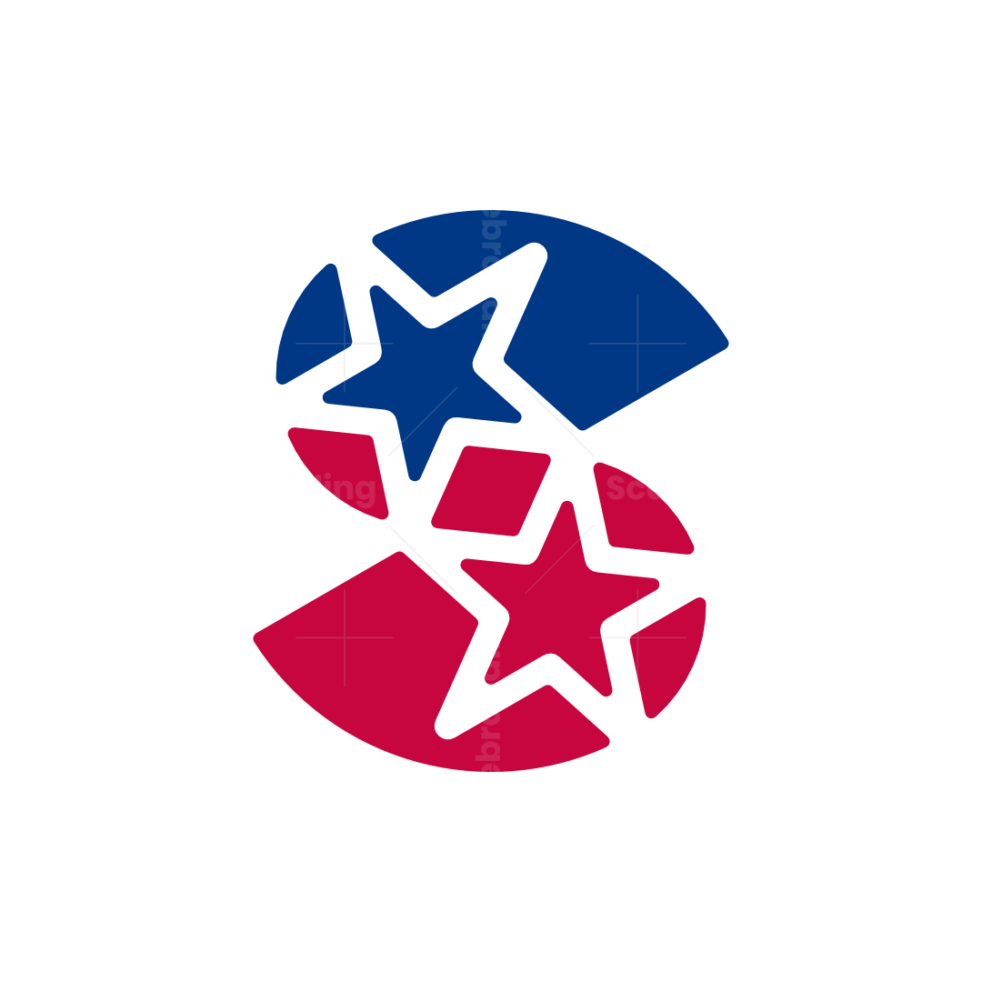Letter S Star American Logo | Scalebranding