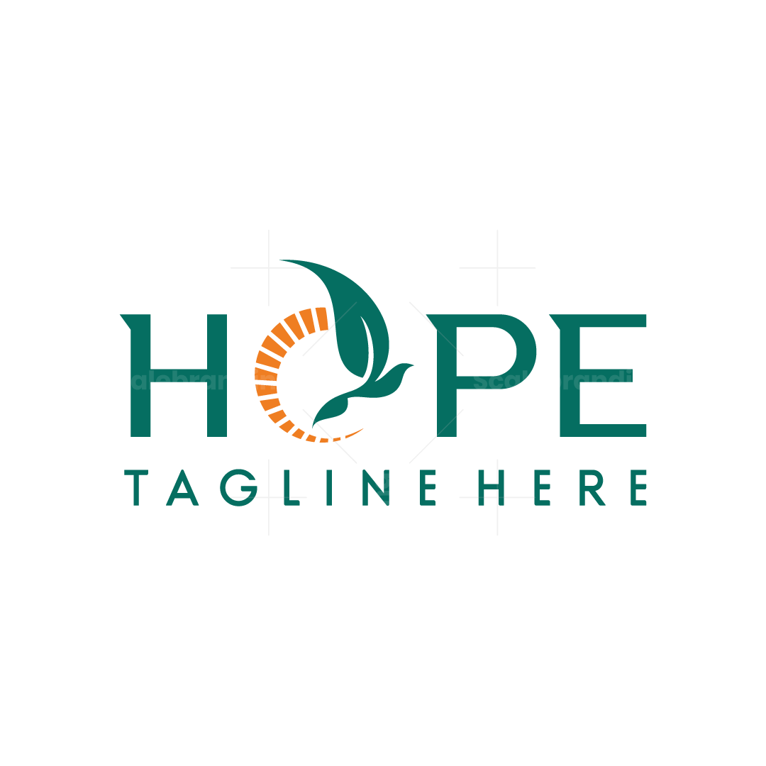 Leaf Sun Bird Hope Wordmark Logo | Scalebranding
