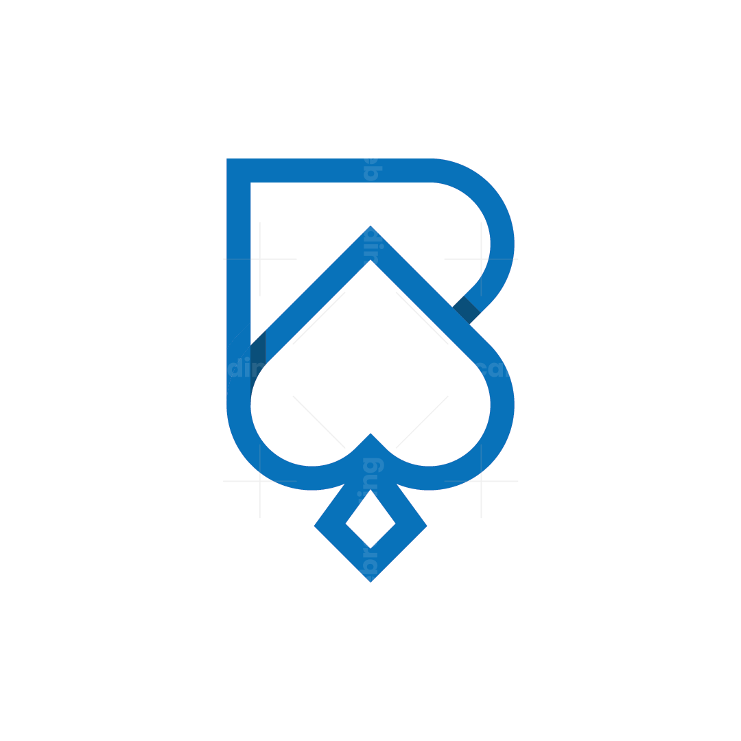 Modern Letter B Spade Logo | Scalebranding