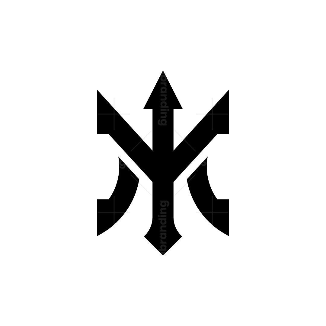 Letter M Trident Logo | Scalebranding