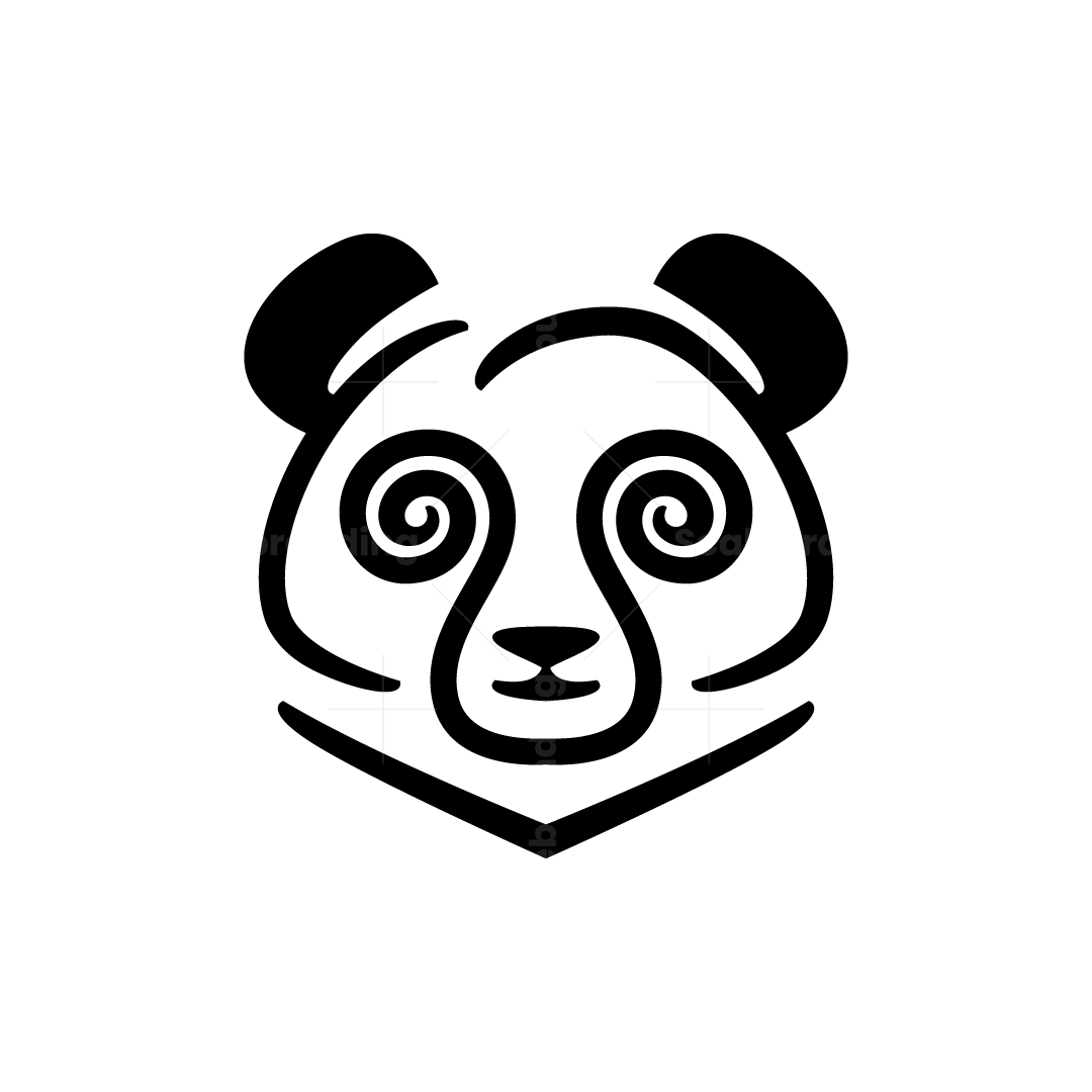 Hypnotic Eyes Panda Logo | Scalebranding
