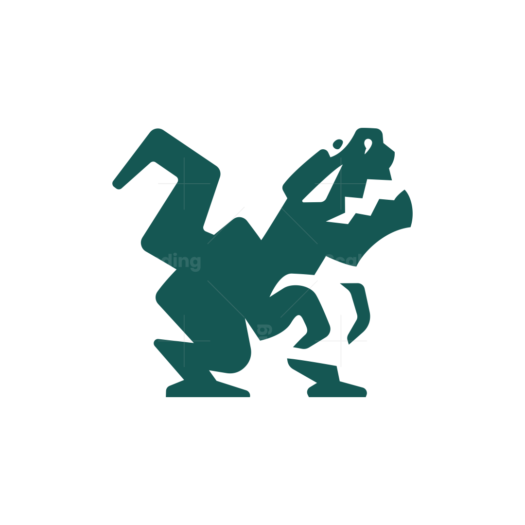 Angry Dinosaur Logo Trex Logo Scalebranding