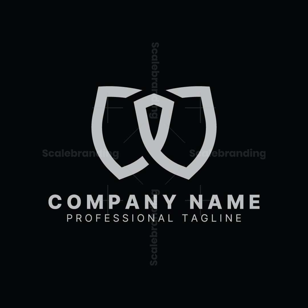 Letter W Double Shield Logo | Scalebranding