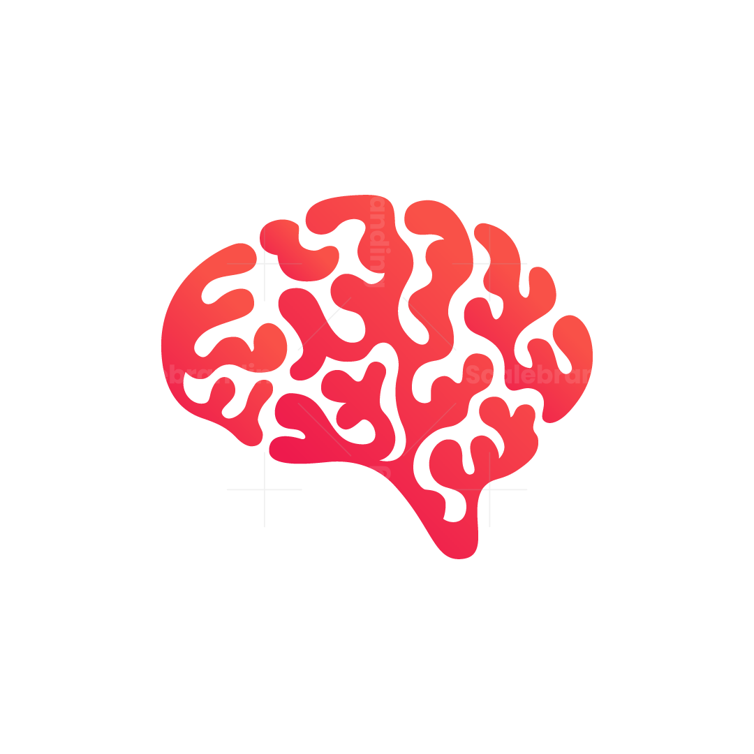 Stylized Coral Shaped Brain Logo | Scalebranding