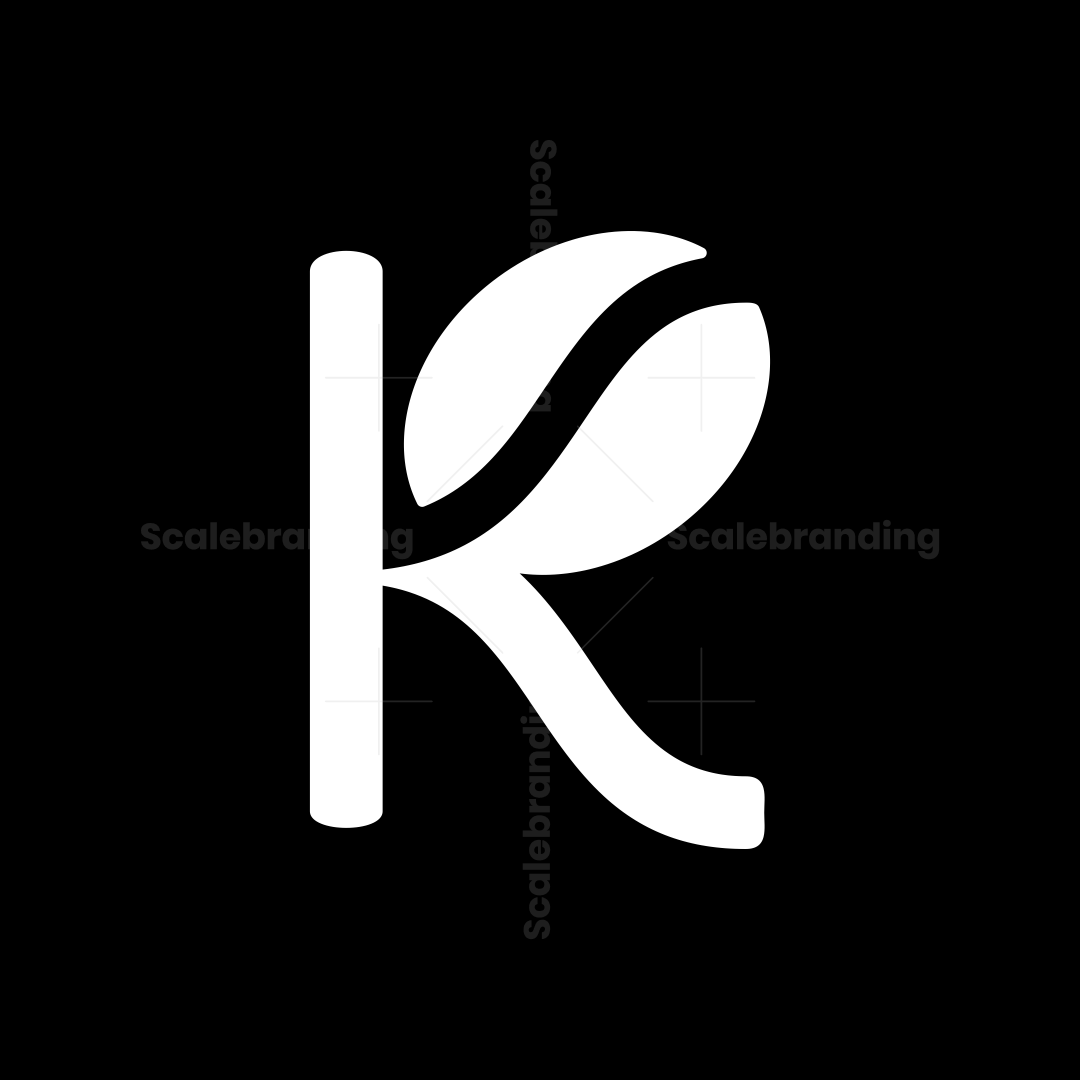 Lettermark K and Coffee Bean Logo | Scalebranding