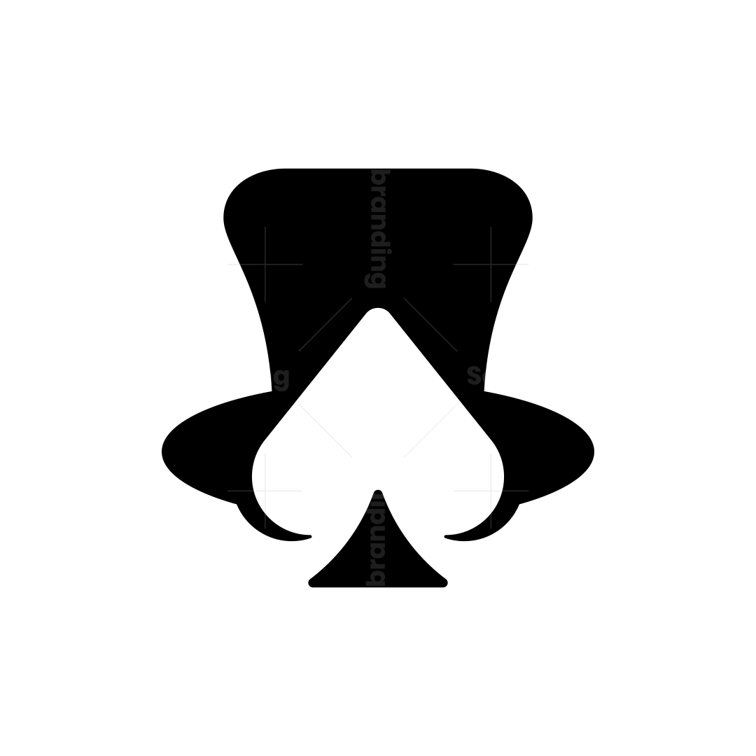 Iconic Magic Hat Spade Logo | Scalebranding