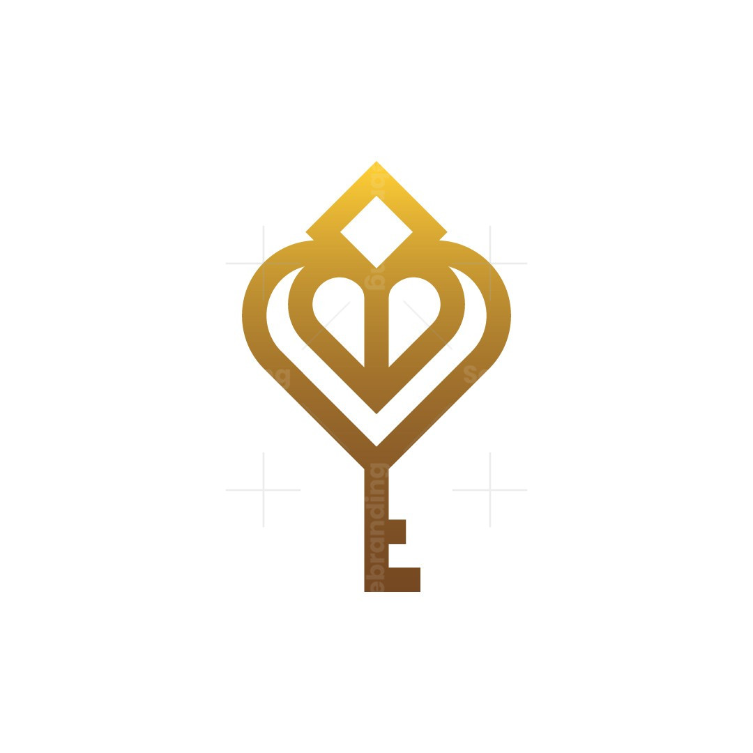 Golden Heart Key Logo | Scalebranding