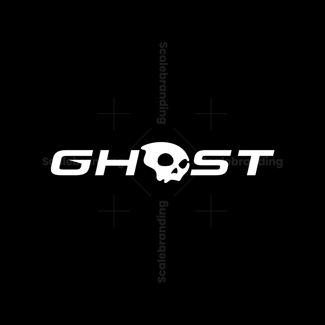 Skull Racing Ghost Logo Text | Scalebranding