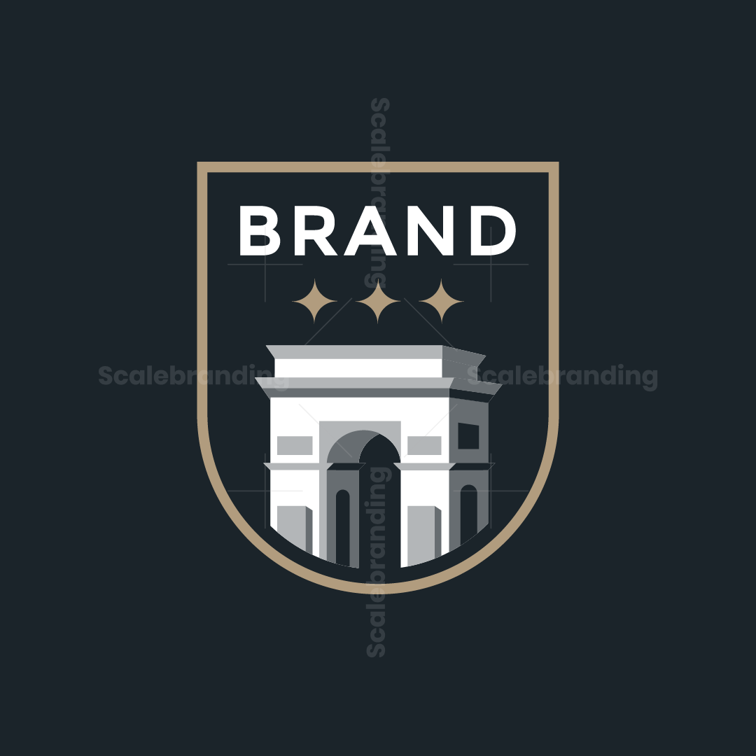 Stars Gate Building Construction Logo | Scalebranding