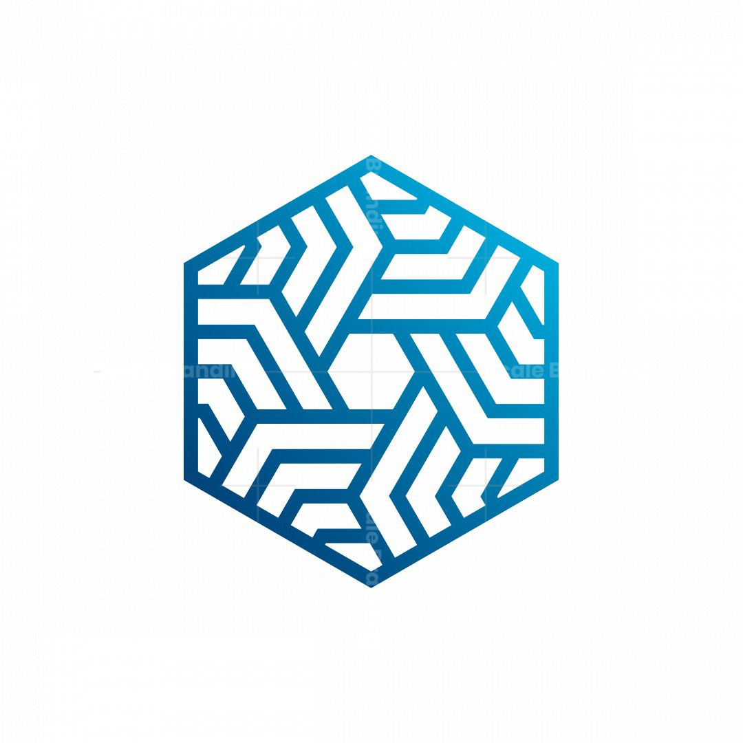 Hexagon Tech Bold Logo | Scalebranding