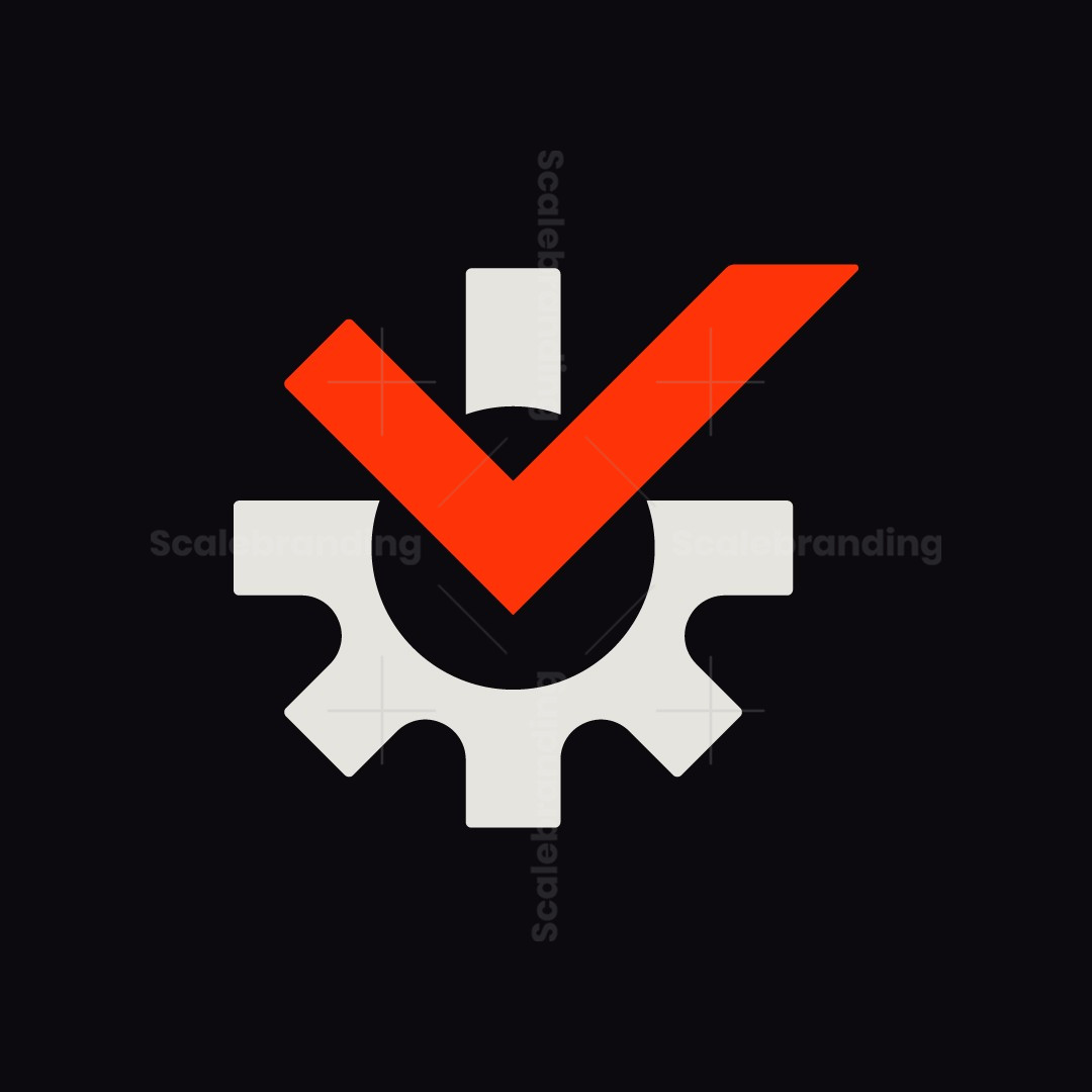 Check Gear Logo | Scalebranding