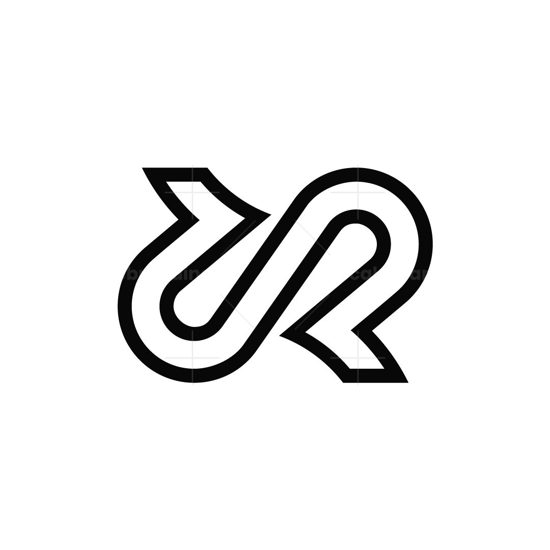 Letter R Infinity Line Logo | Scalebranding