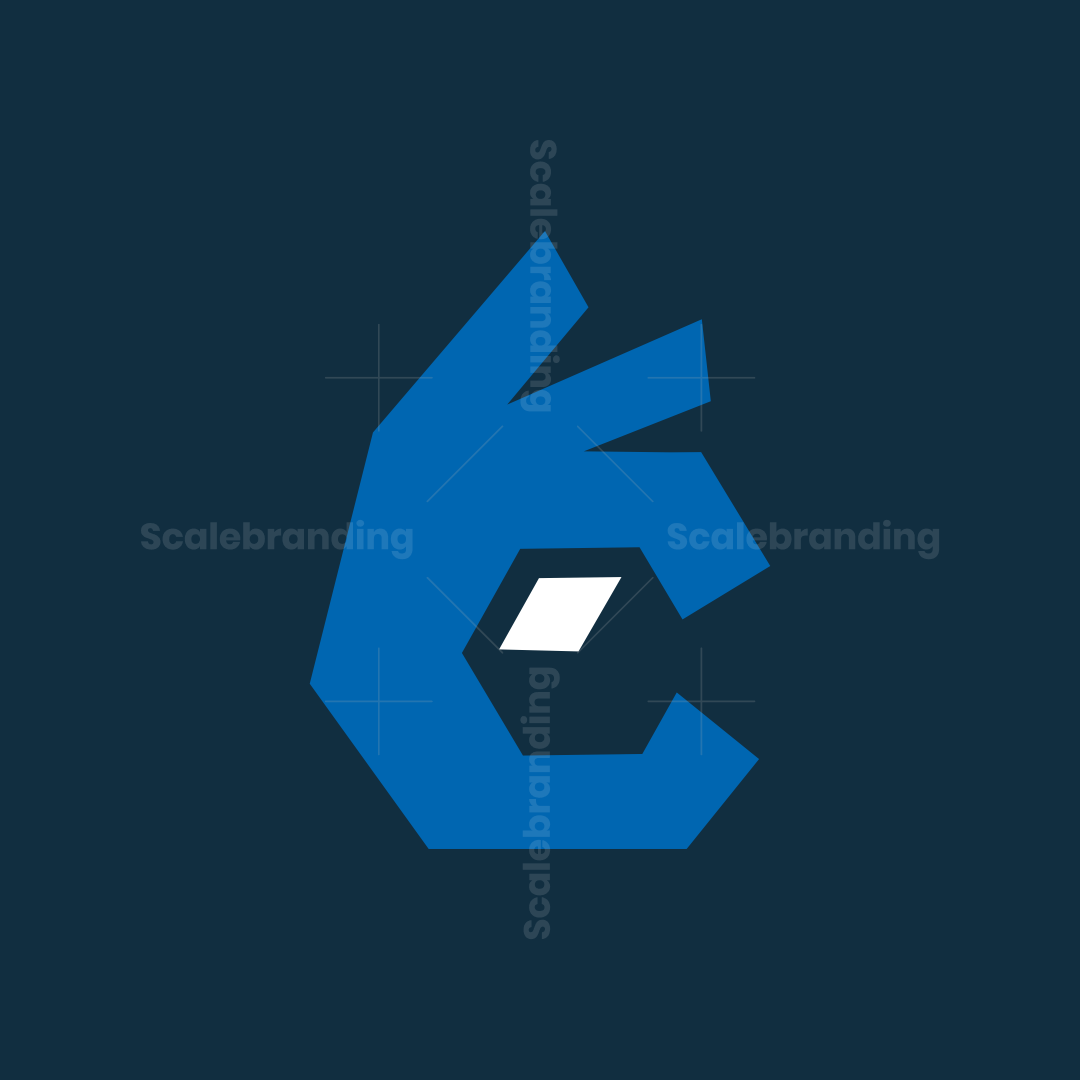Hand Cube Okey combination logo | Scalebranding