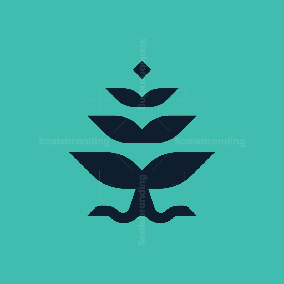 Tree Whale Tail Logo | Scalebranding