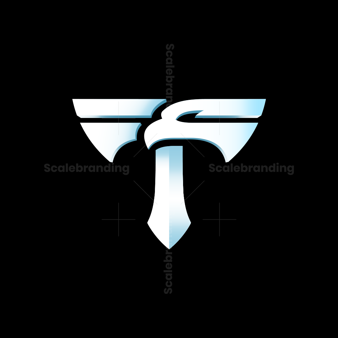 Tomahawk Eagle T letter Logo | Scalebranding