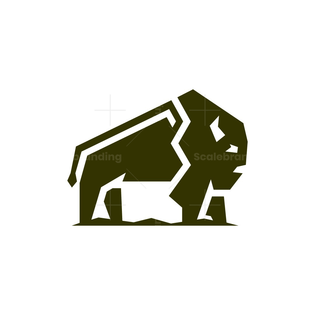 Powerful Capital Buffalo Bison Logo | Scalebranding