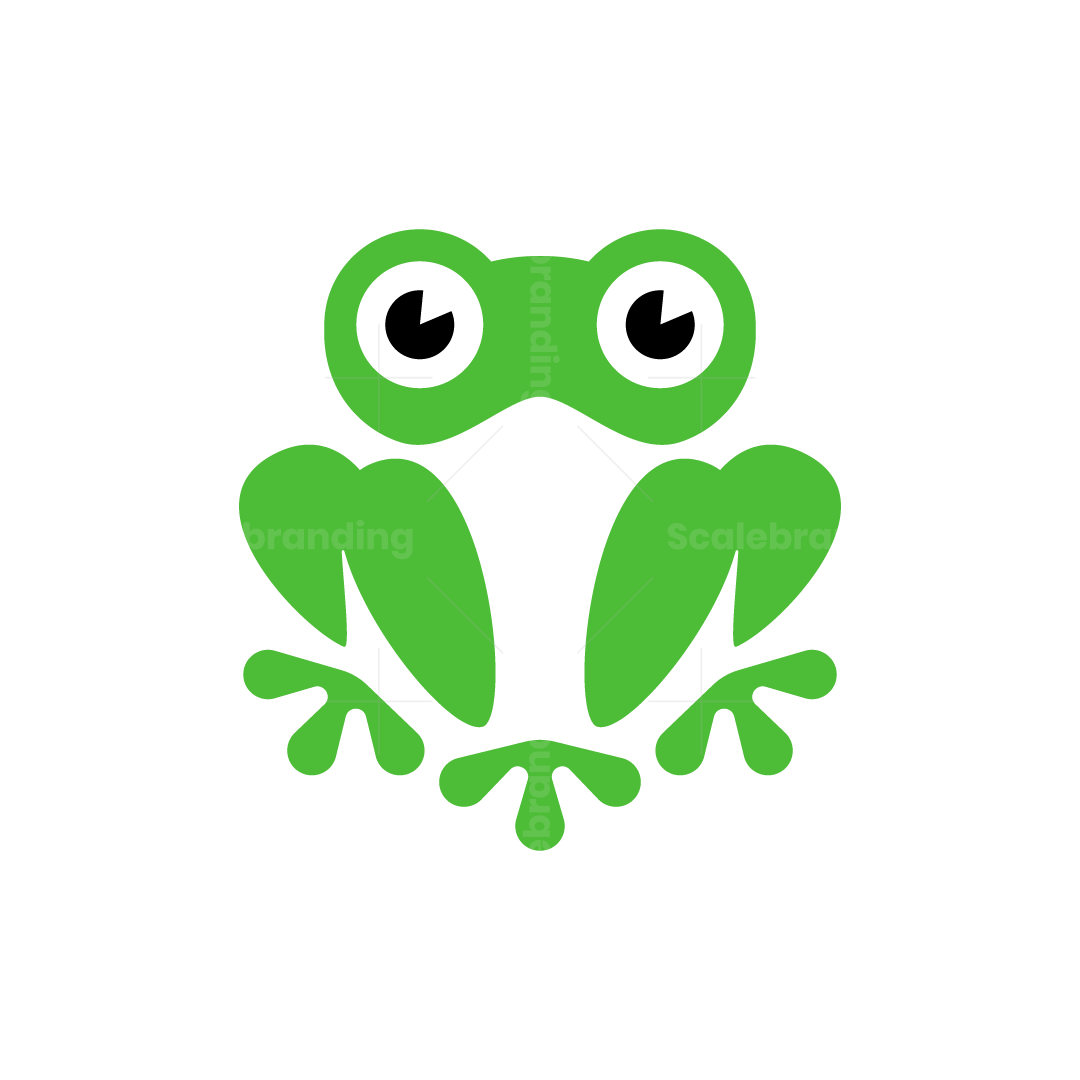 Simple Cute Frog Mark Logo | Scalebranding
