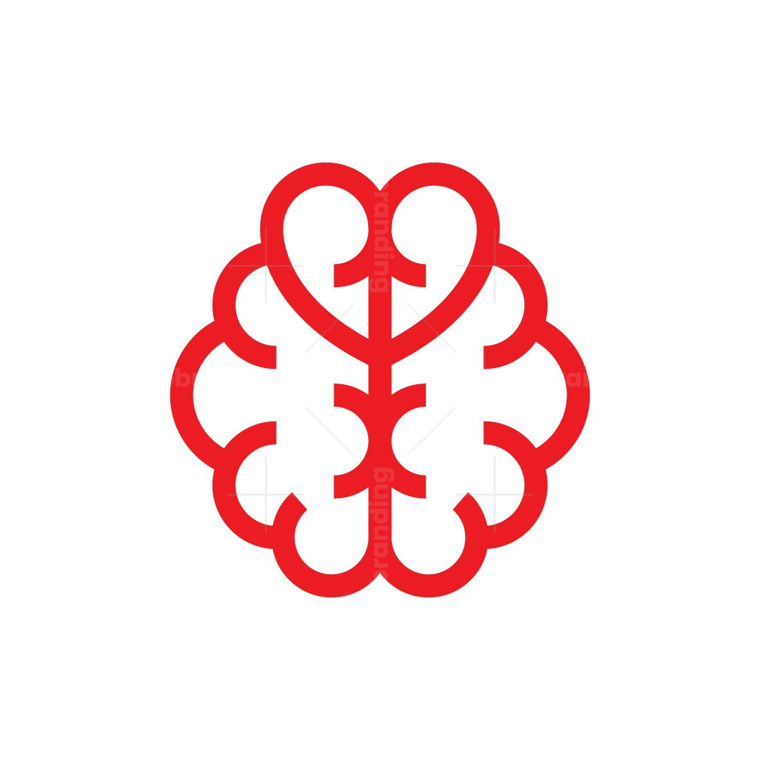 Mind Logo Mental Health Logo Heart Brain Logo | Scalebranding