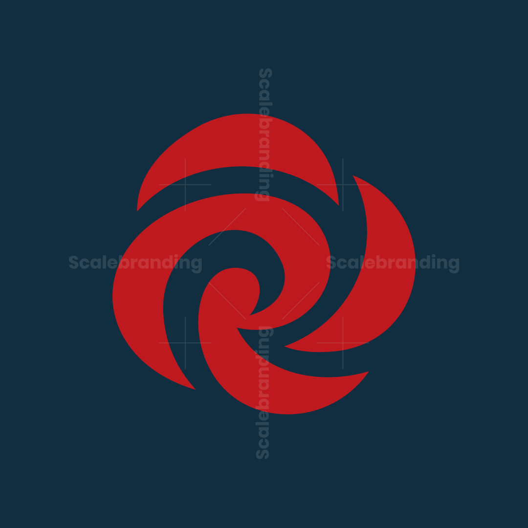 Letter R Rose Flower Simple Combination Logo | Scalebranding