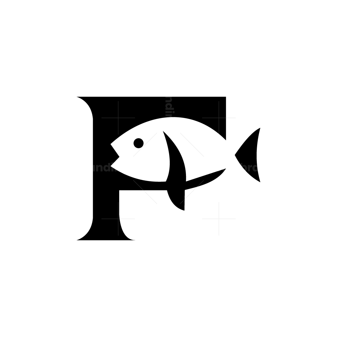 Letter F with Fish logo | Scalebranding