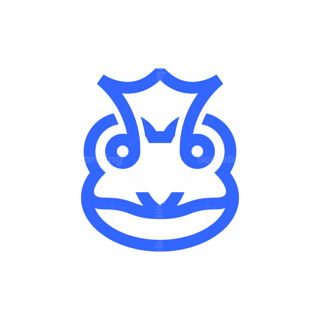 Royal Frog Head Logo Crown Green Frog Logo | Scalebranding