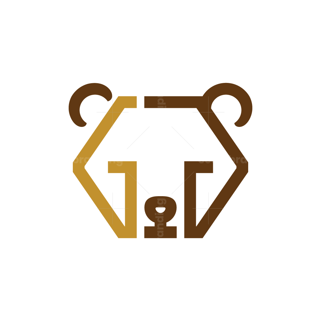 Golden Letter G Bear Logo | Scalebranding