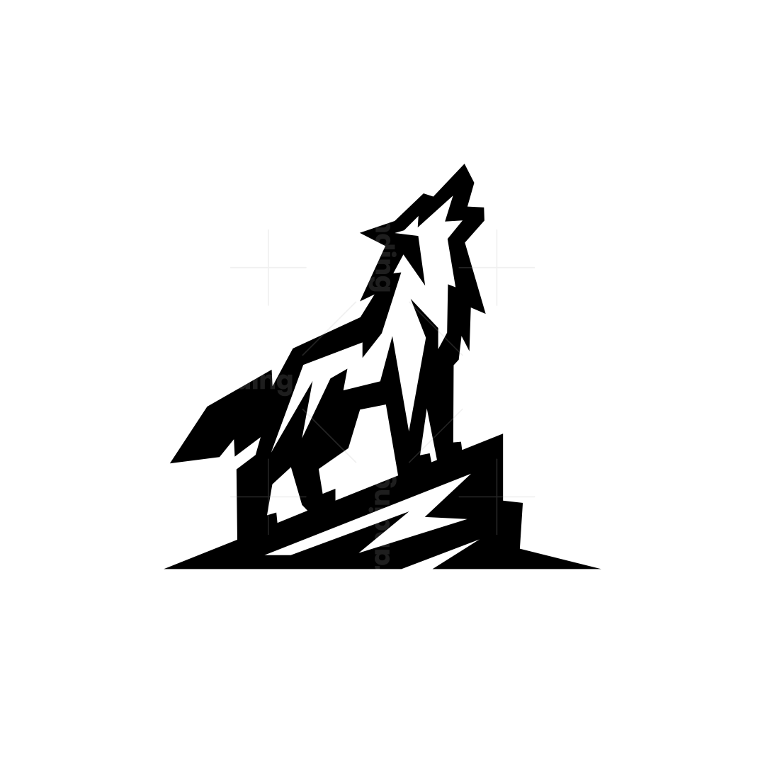 Howling Wolf Symbol