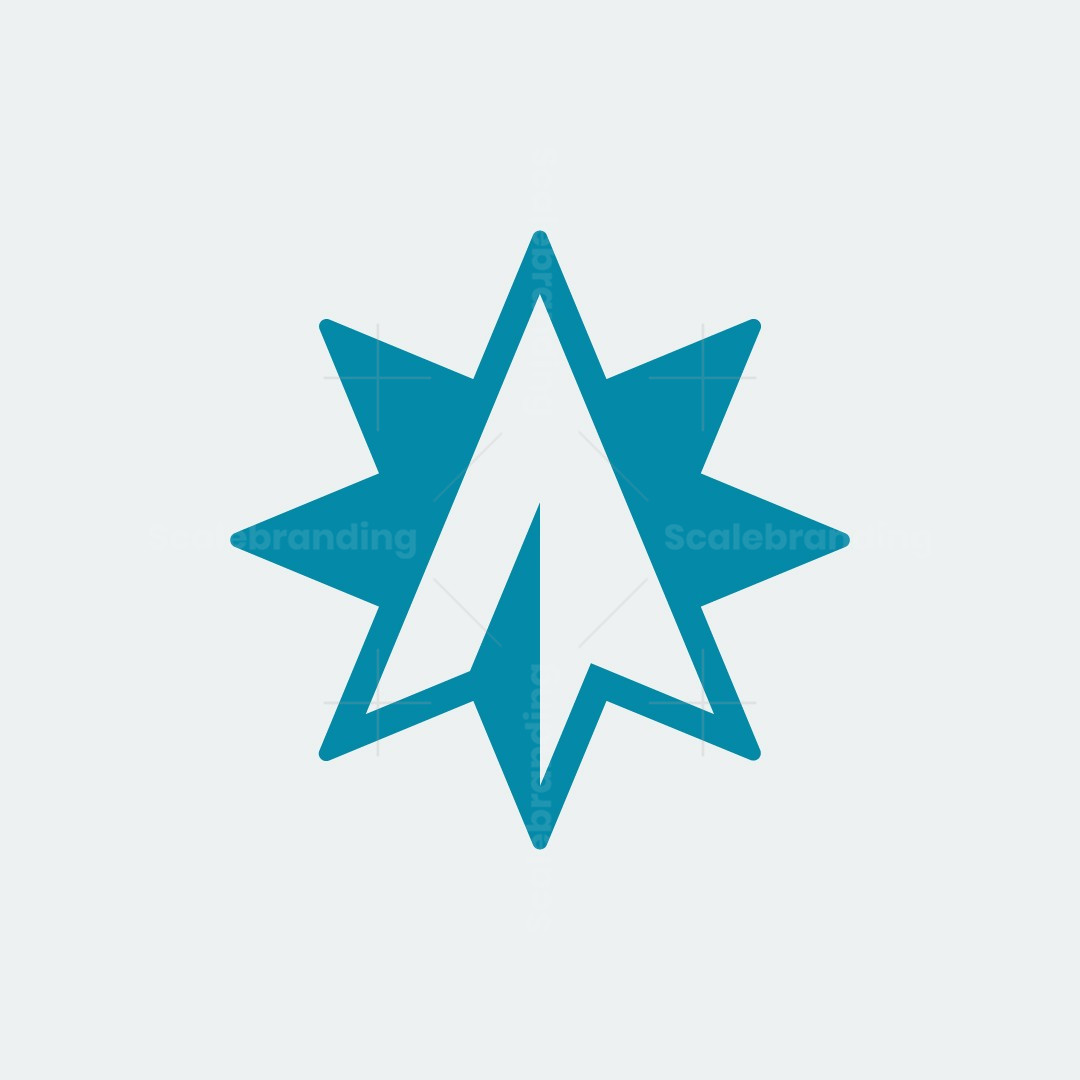 Paper Plane Star Logo | Scalebranding