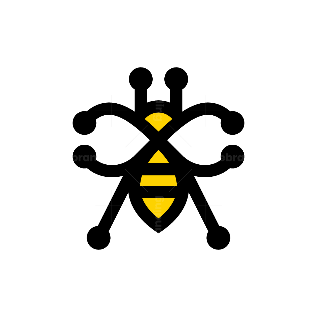 Tech Bee Logo Wasp Logo | Scalebranding