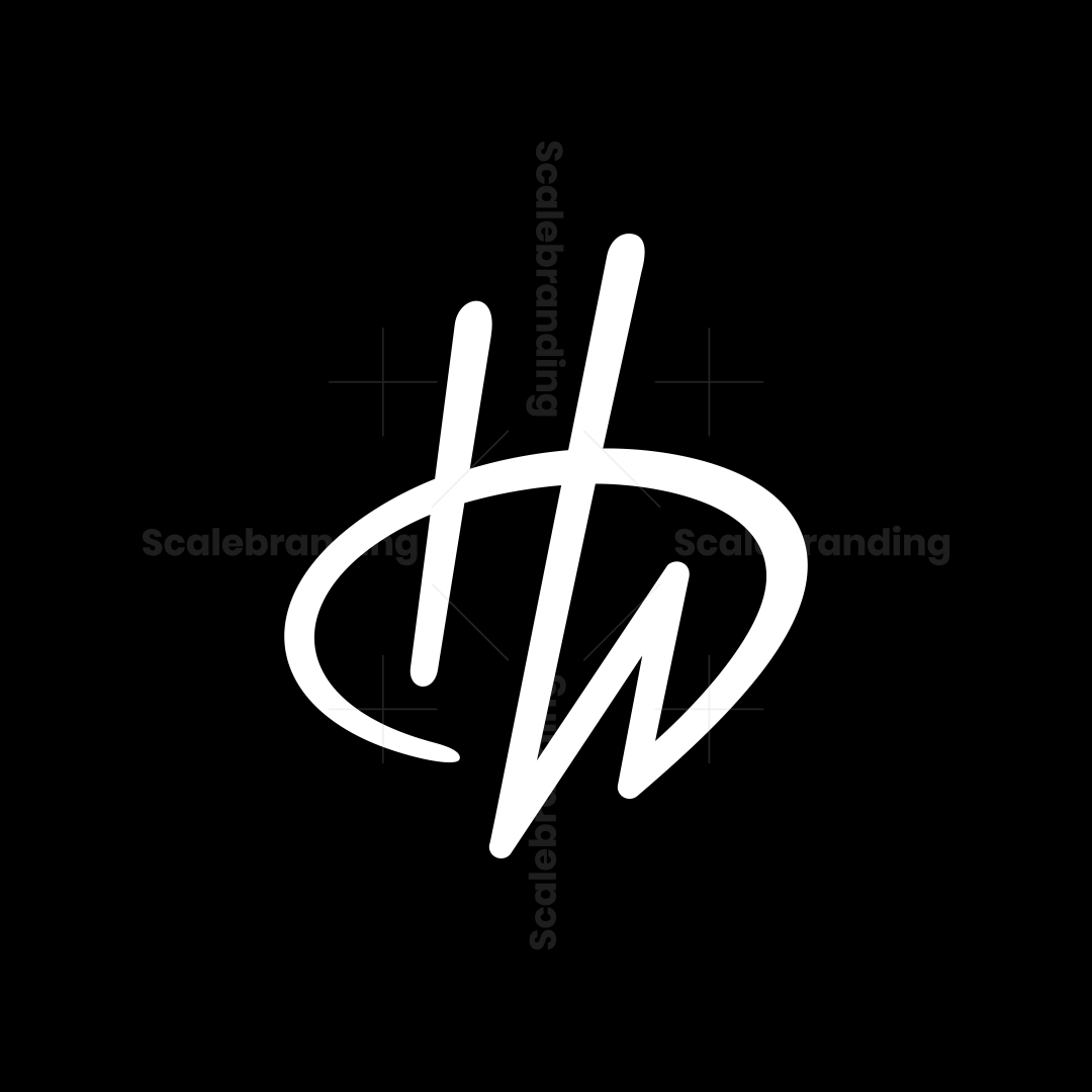 HW Letter Monogram Logo Design | Scalebranding