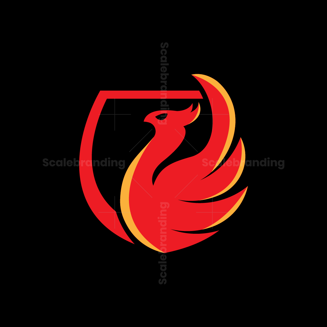 Iconic Phoenix shield mark logo | Scalebranding