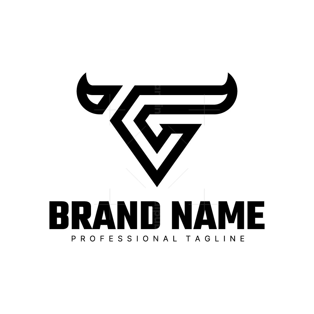 Letter G Bull Diamond Logo | Scalebranding