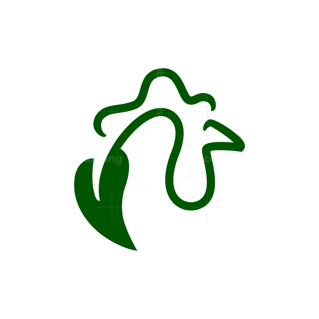 Green Red Rooster Head Logo Green Leaf Rooster Logo | Scalebranding