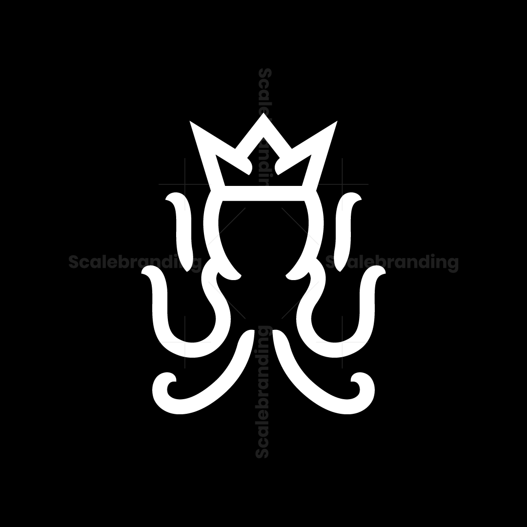 King Octopus Logo Crown Octopus Logo | Scalebranding