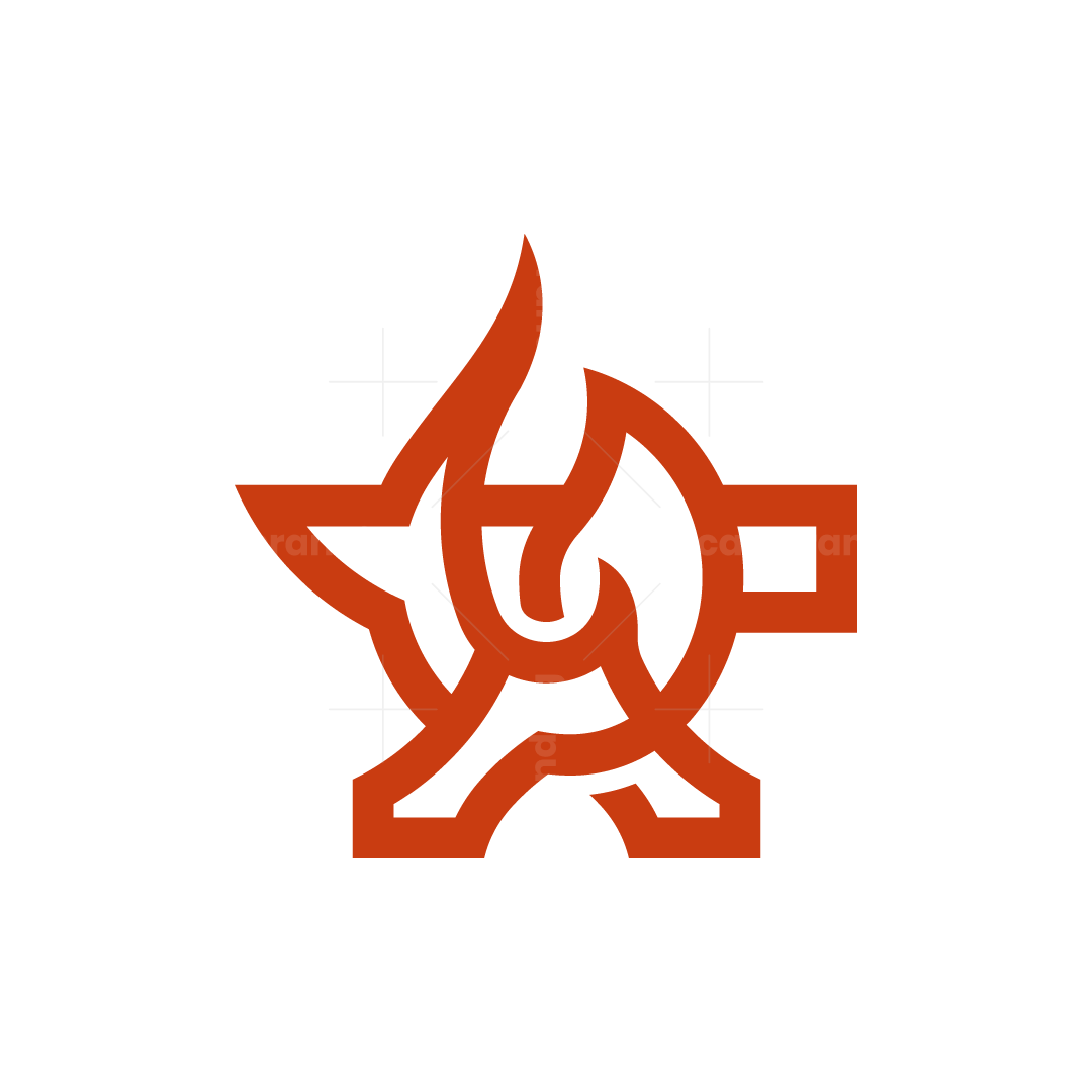 Flame Steel Anvil Logo Concept | Scalebranding