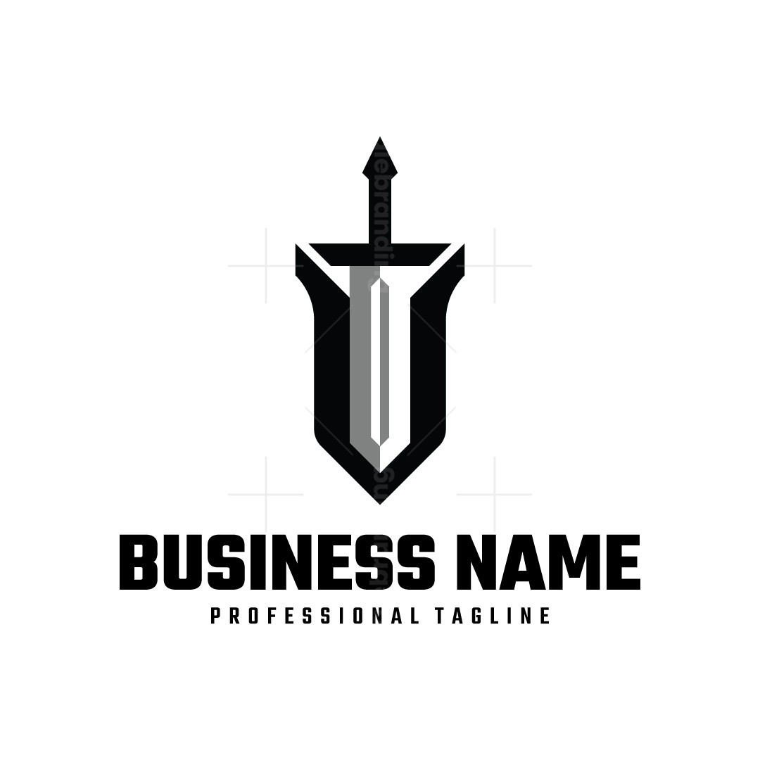 Letter V Victory Sword Logo | Scalebranding
