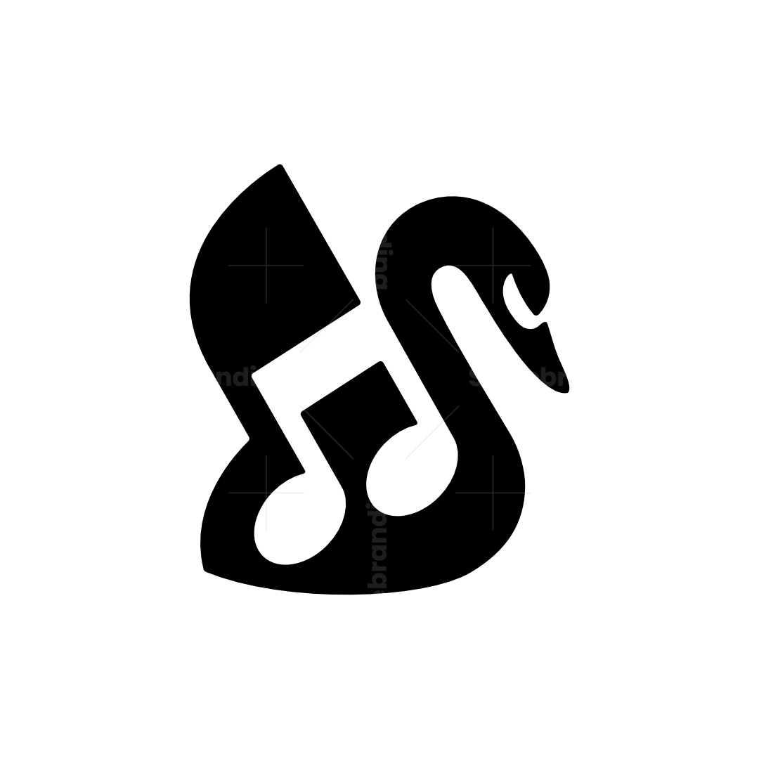 White swan music note logo | Scalebranding