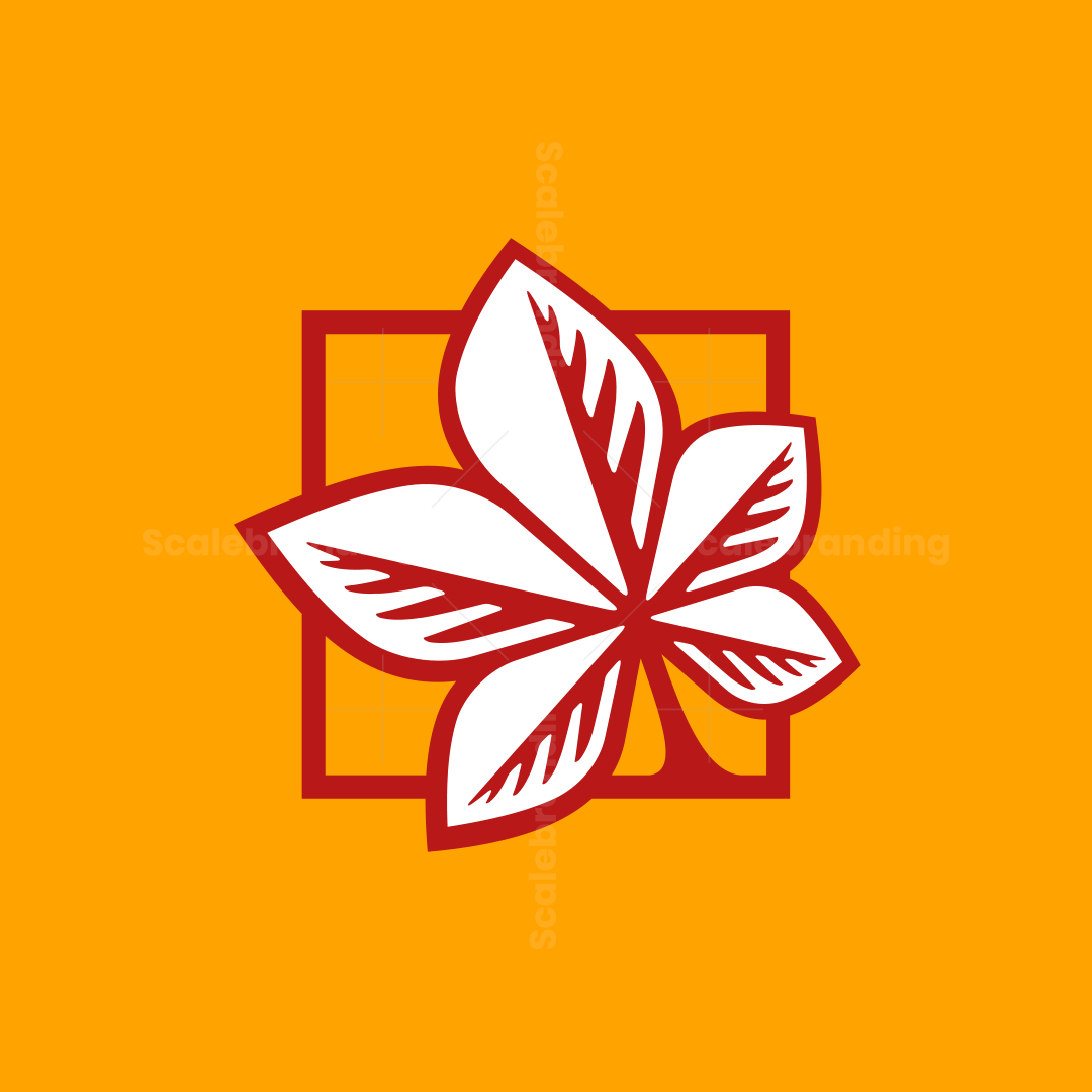 Warm orange and red maple leaf logo | Scalebranding
