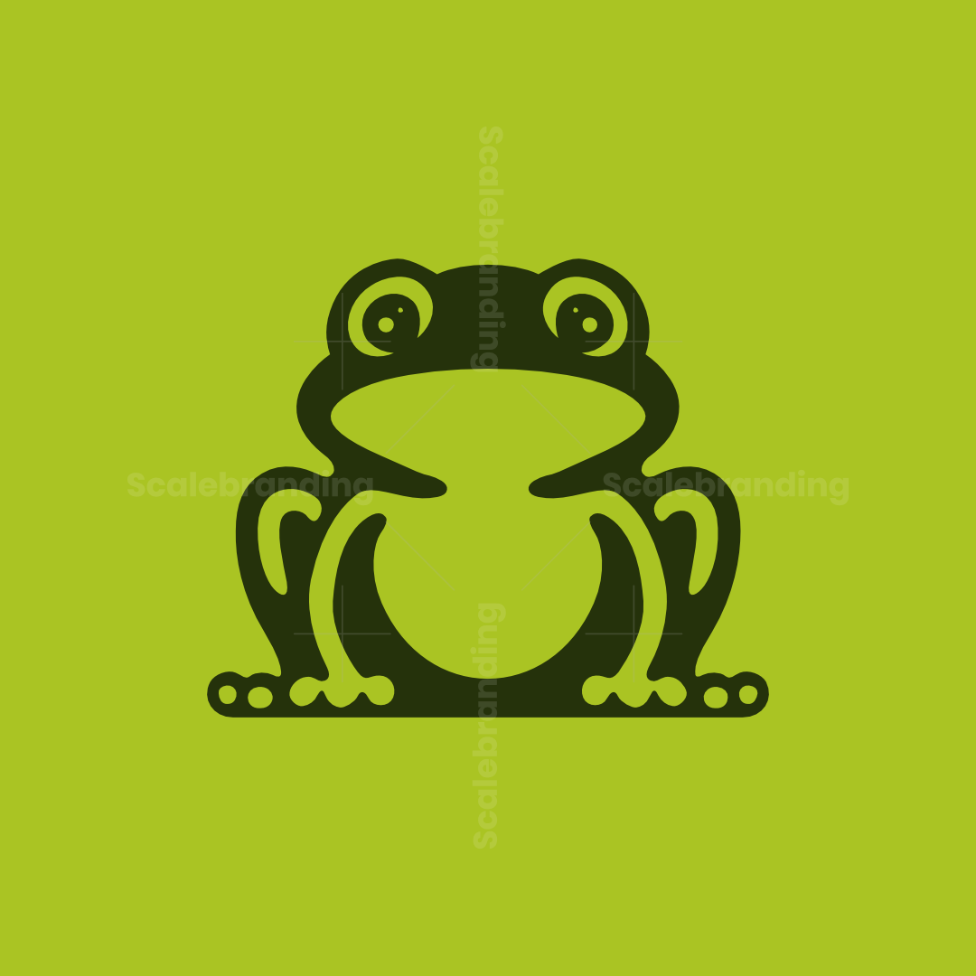Cute cartoon frog toad logo | Scalebranding