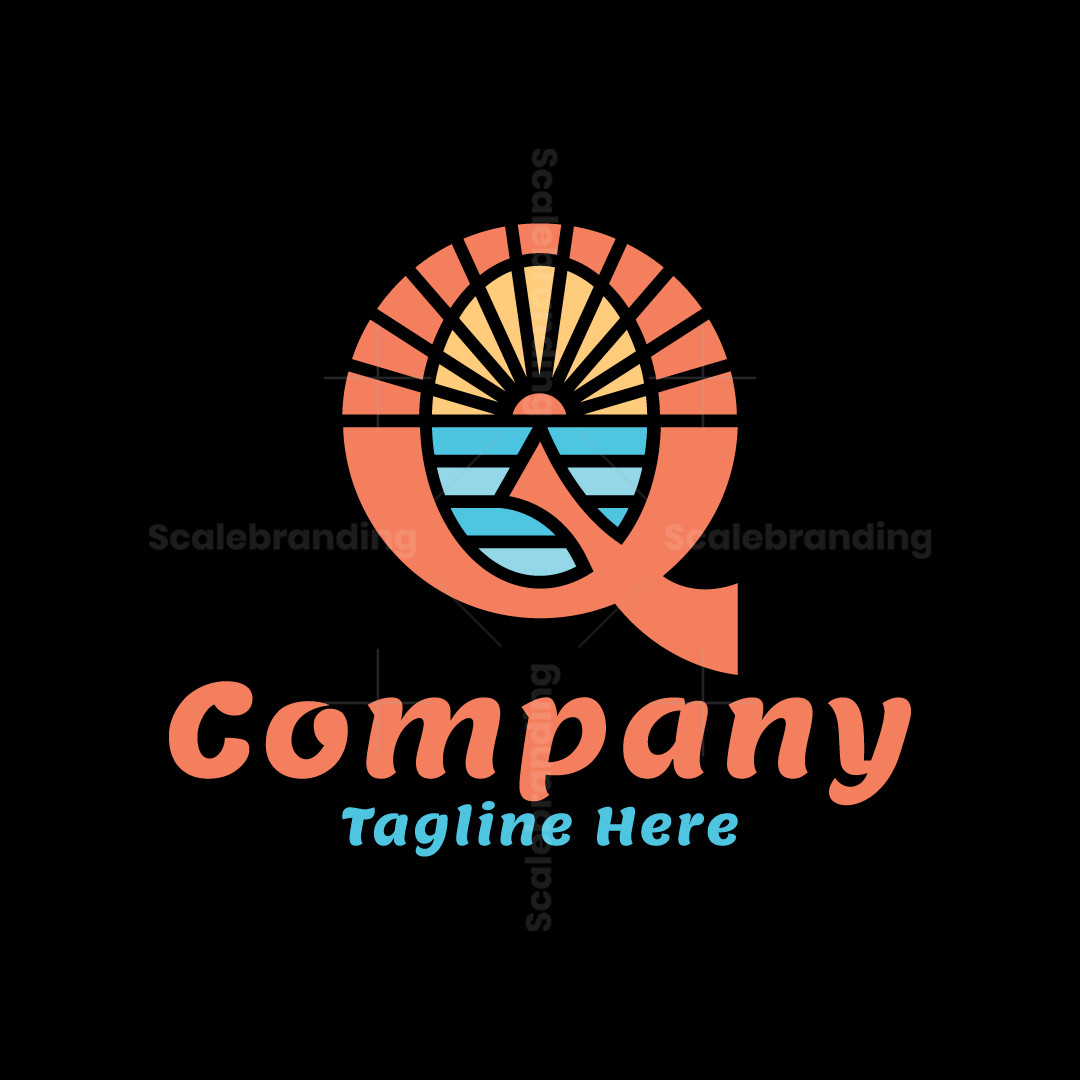Letter Q And Sunrise Logo | Scalebranding