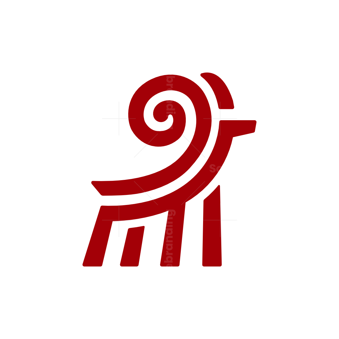 Strong Ram Animal Deer Logo | Scalebranding