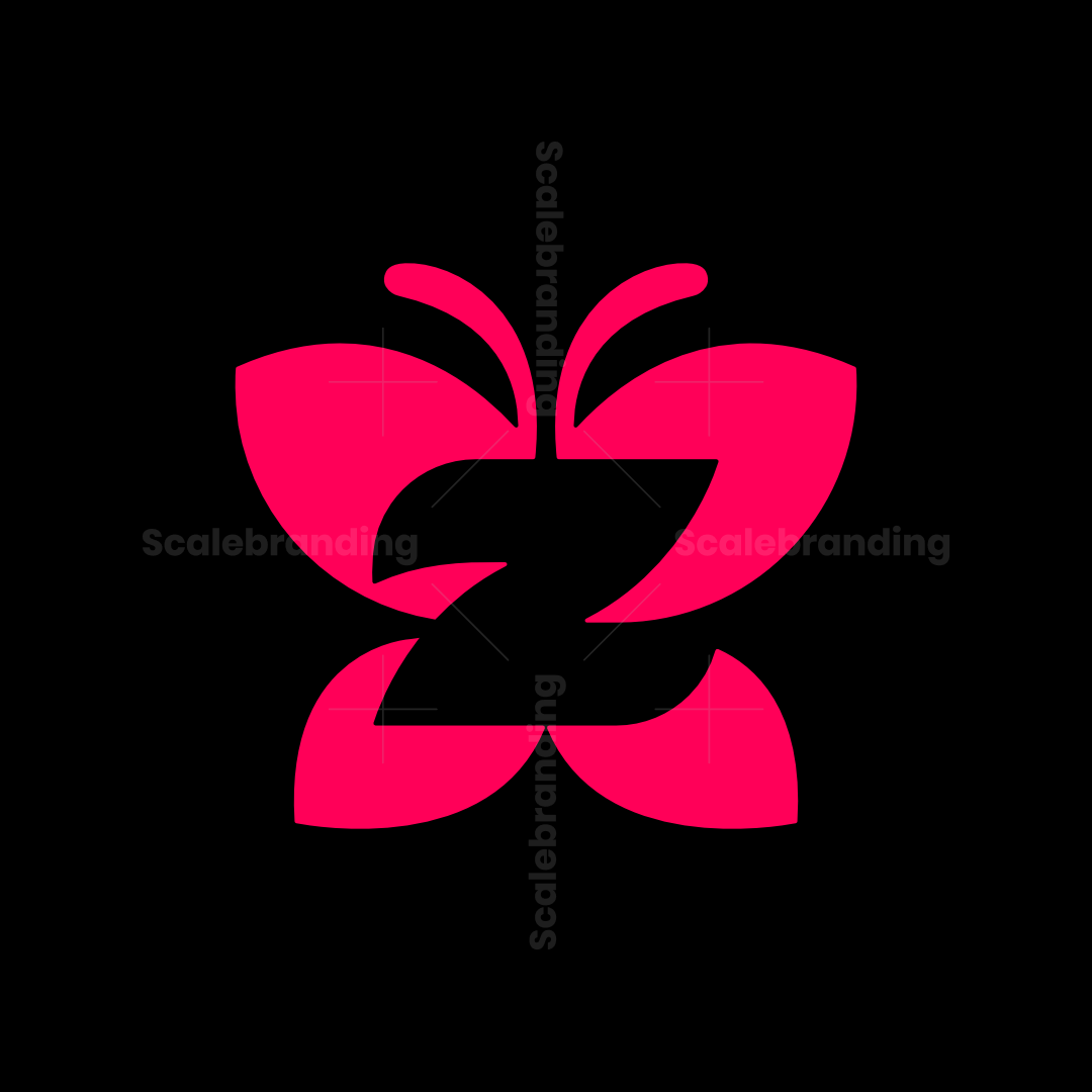 Modern Letter Z butterfly logo | Scalebranding