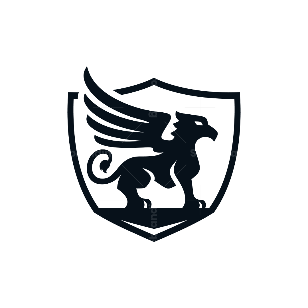 Elegant Majestic Gryphon Shield Logo | Scalebranding