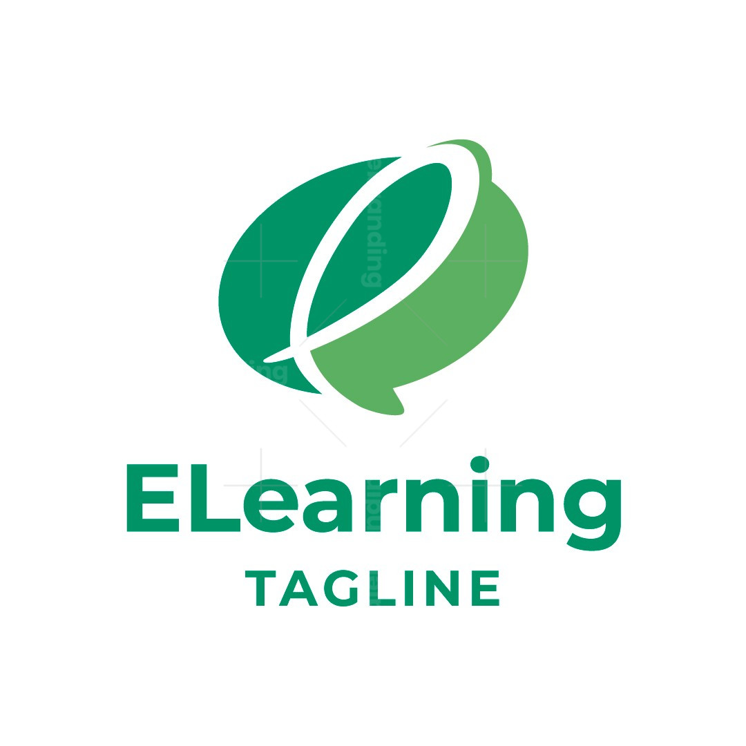 E Learning Letter E L Logo | Scalebranding