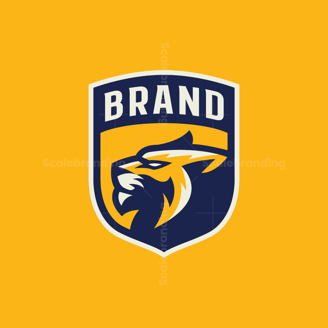 Tiger Head Shield Emblem Logo | Scalebranding